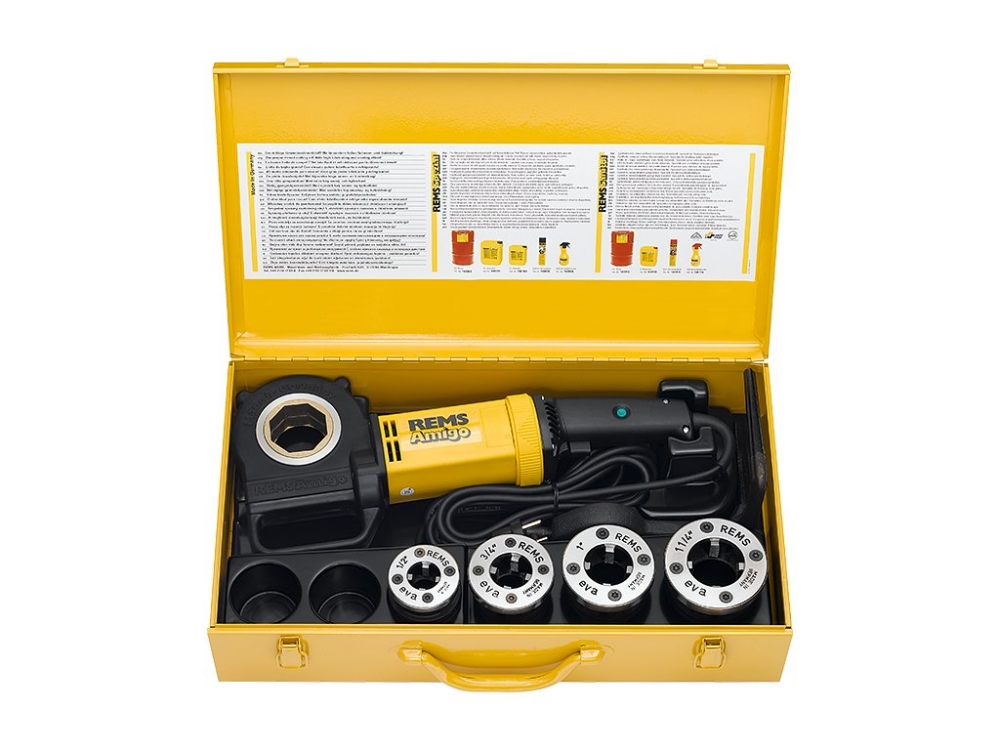REMS Amigo Set R 1/2 - 1 1/4˝ - Elektrické - Závitorezy - Nipo Tools s.r.o.
