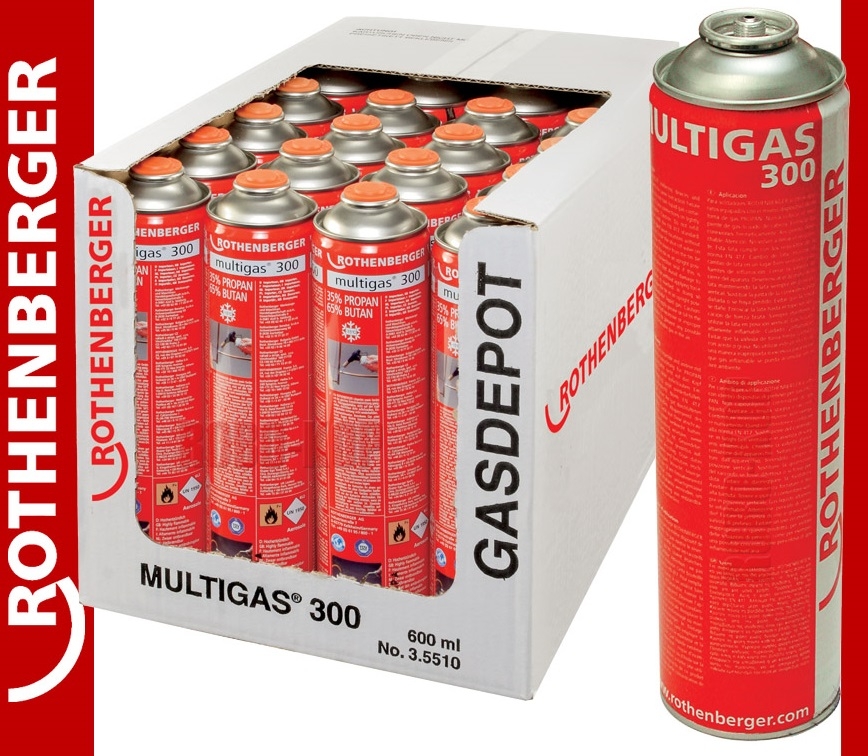 Rothenberger MULTIGAS 300 (600ml, 7/16˝) - Plyn-PROPÁN/BUTÁN - Horáky a ...